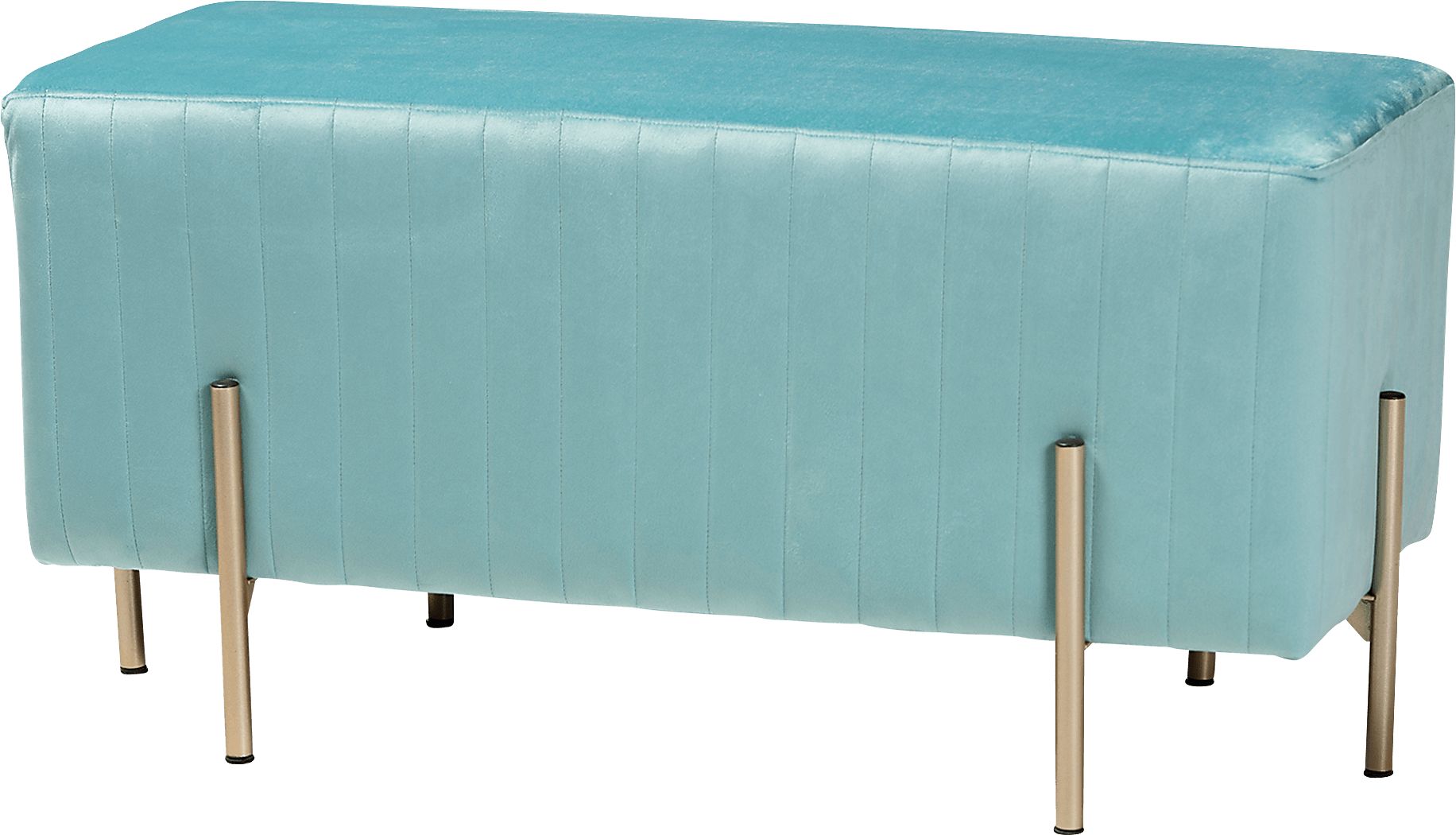 Blanning Blue Ottoman - Rooms To Go