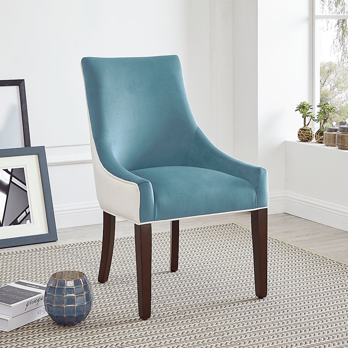 Blantyre Light Blue Dining Chair - Rooms To Go