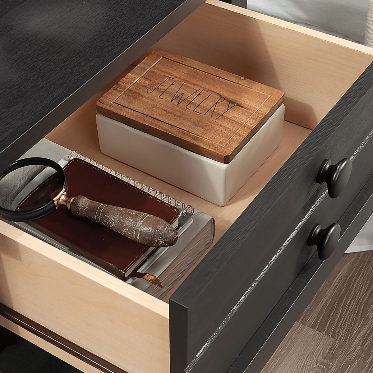 Blighton Black Black,Colors Nightstand | Rooms to Go