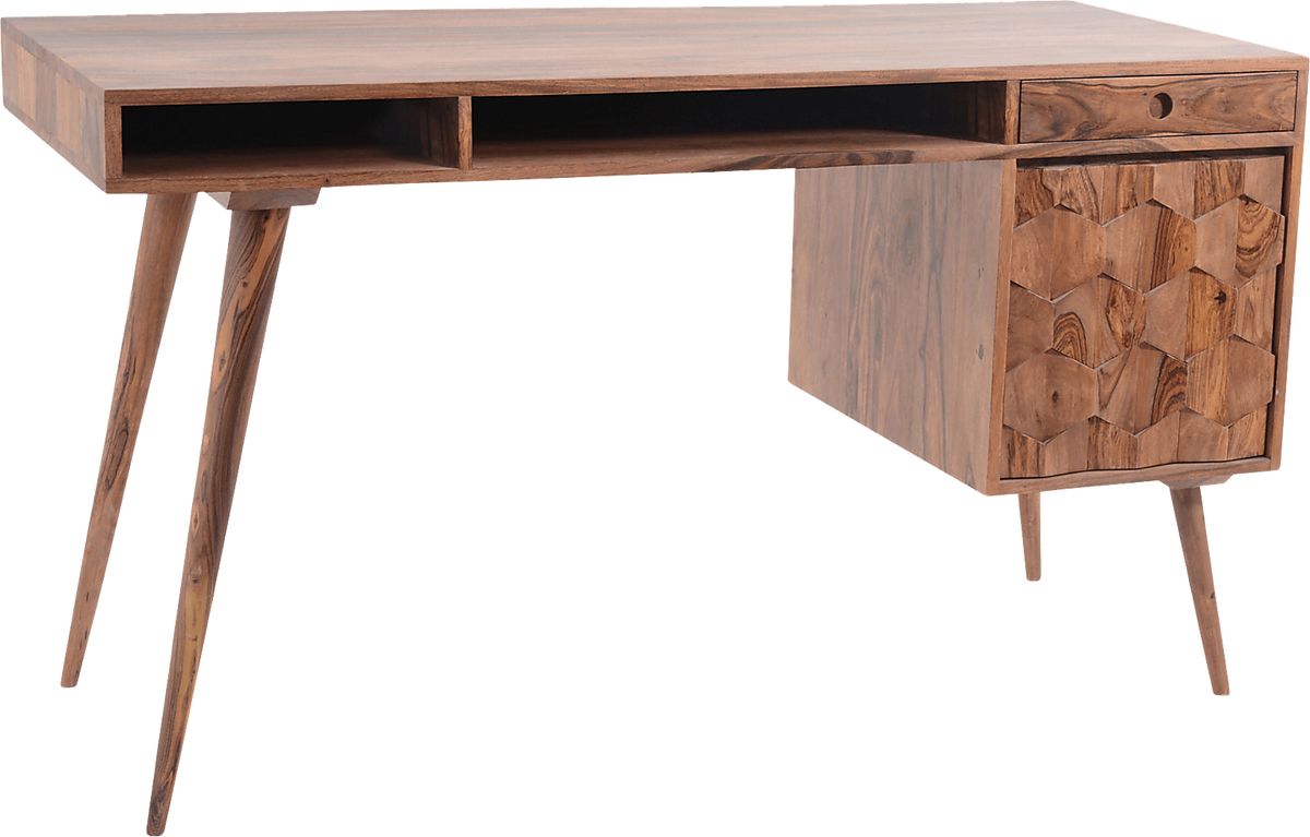 Bloomberry Brown Dark Wood Desk | Rooms to Go