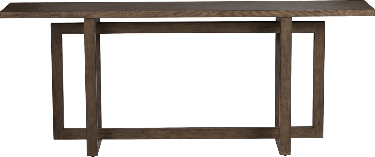 Bluetronics Brown Dark Wood Console Table | Rooms to Go