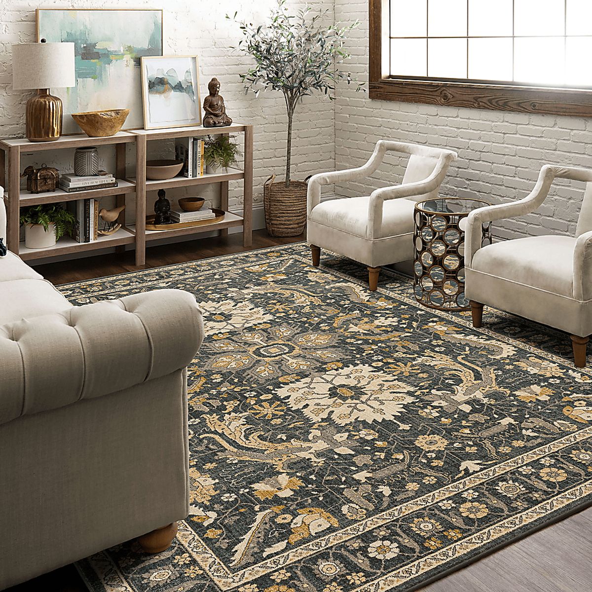 Bobby Berk Amara Blue Rugs | Rooms to Go