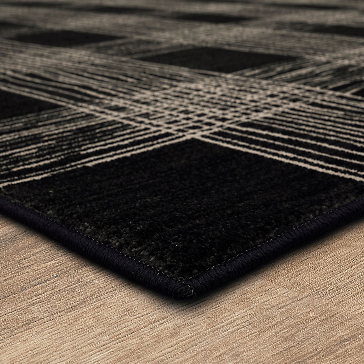 Bobby Berk Fontana Lane Black Rugs | Rooms to Go