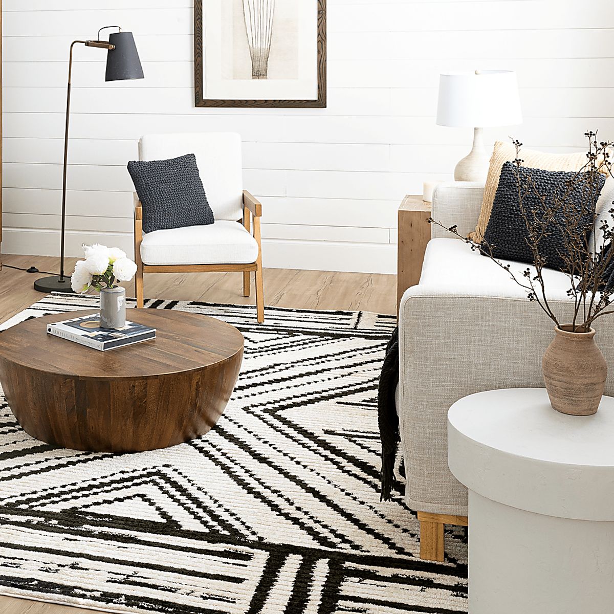 Bobby Berk Four Corners Black Rugs | Rooms to Go