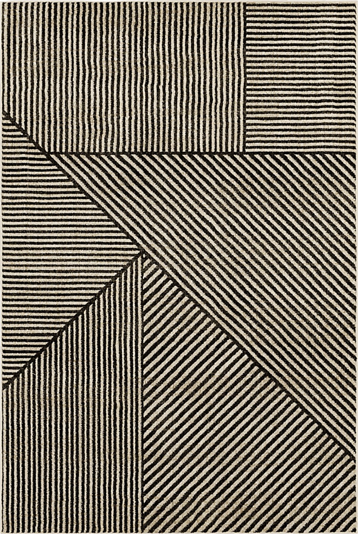 Bobby Berk Linea Black Rugs | Rooms to Go