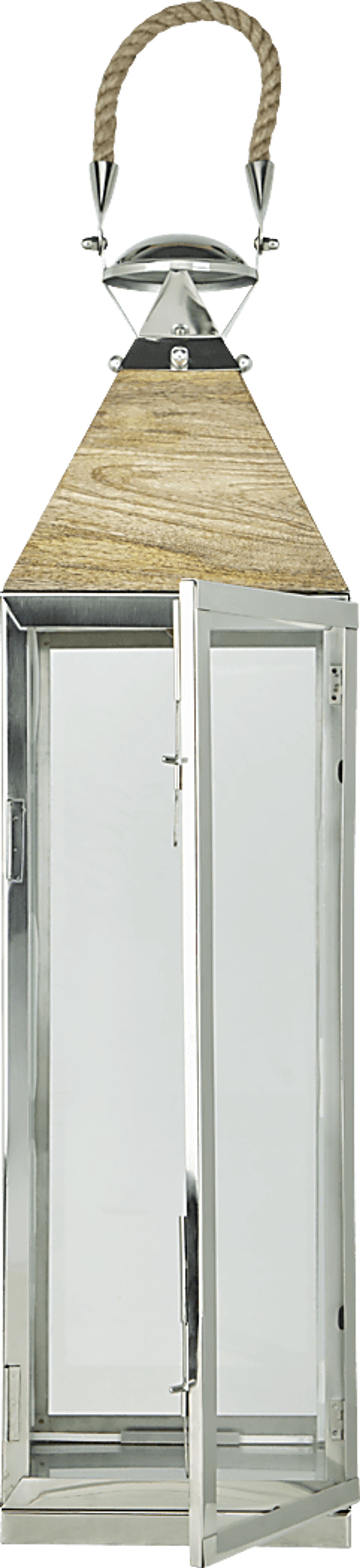 Bodnam Bay Silver Gray Outdoor Lantern | Rooms to Go