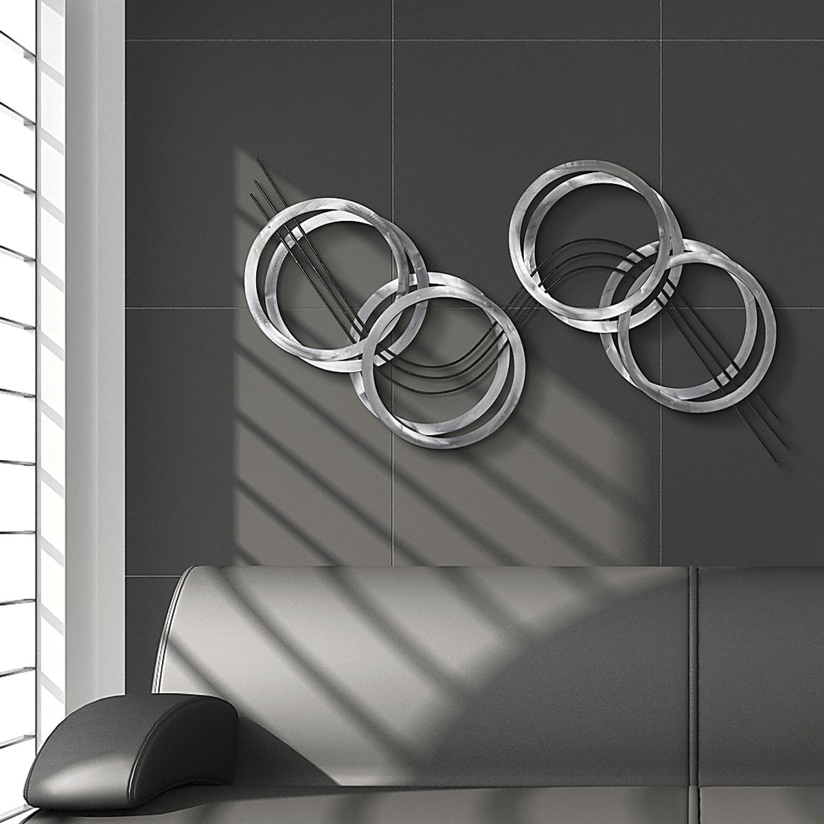 Boggio Silver Gray Wall Decor | Rooms to Go
