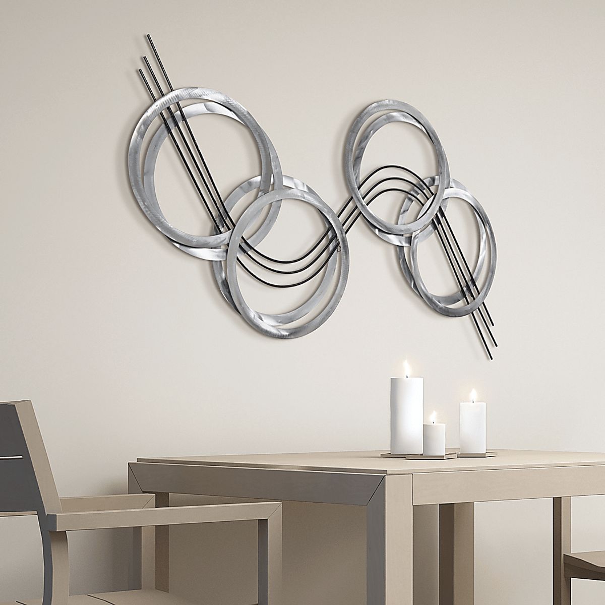 Boggio Silver Gray Wall Decor | Rooms to Go