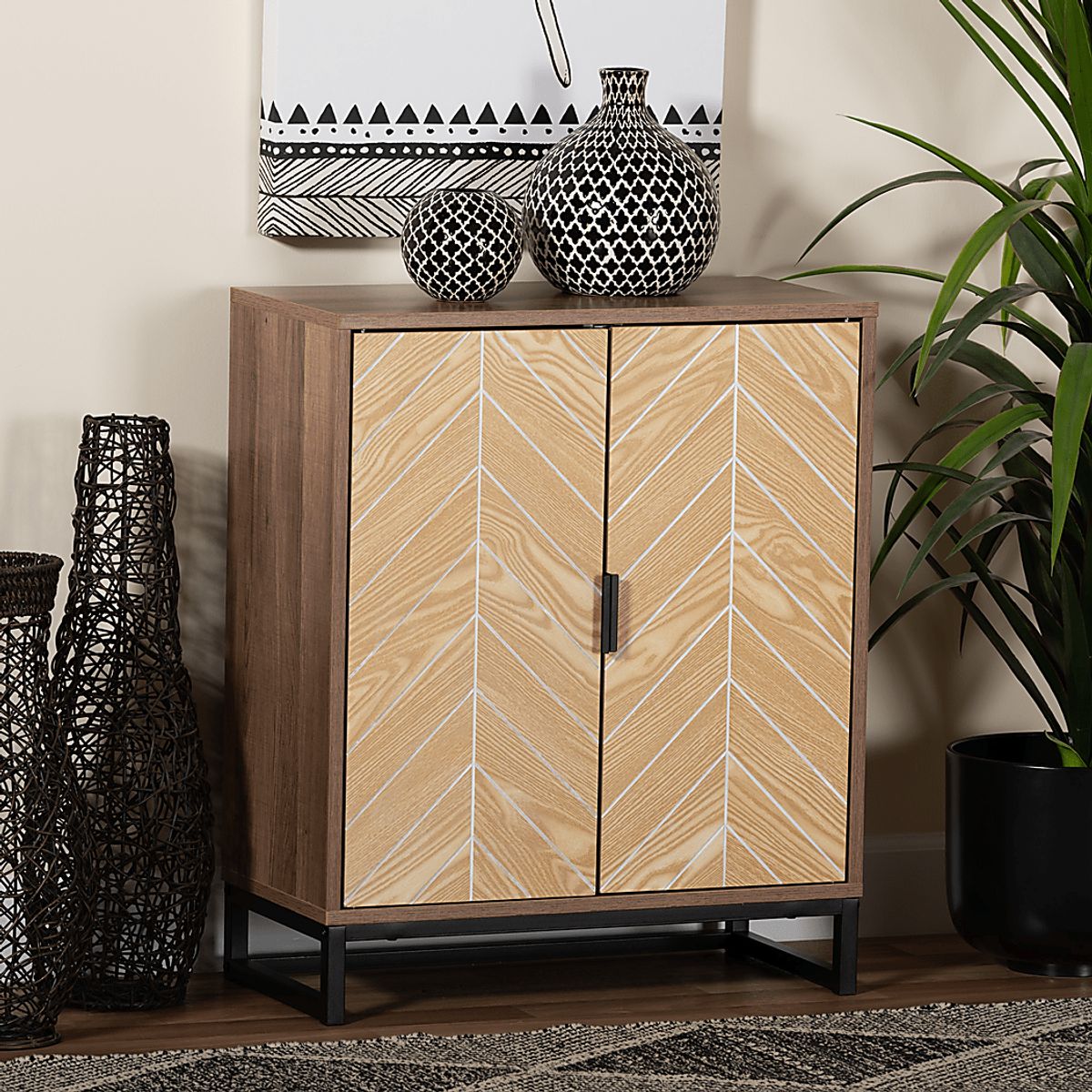 Bomarc Brown Accent Cabinet | Rooms to Go