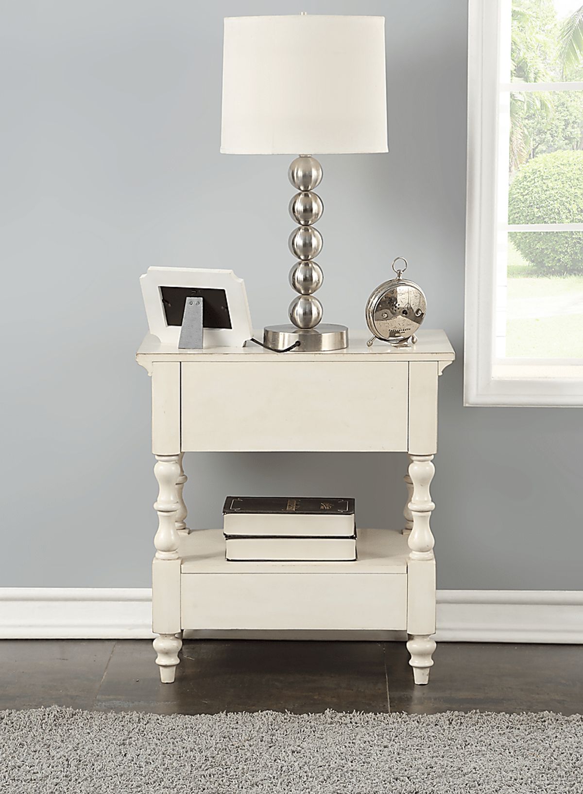 Bonisee White Colors,White End Table | Rooms to Go