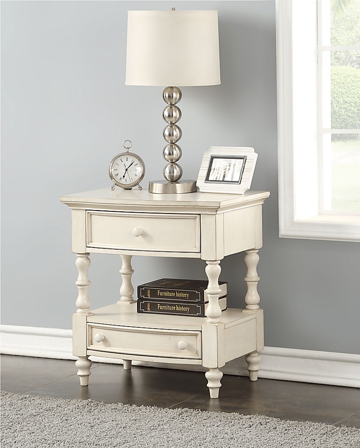 Bonisee White Colors,White End Table | Rooms to Go