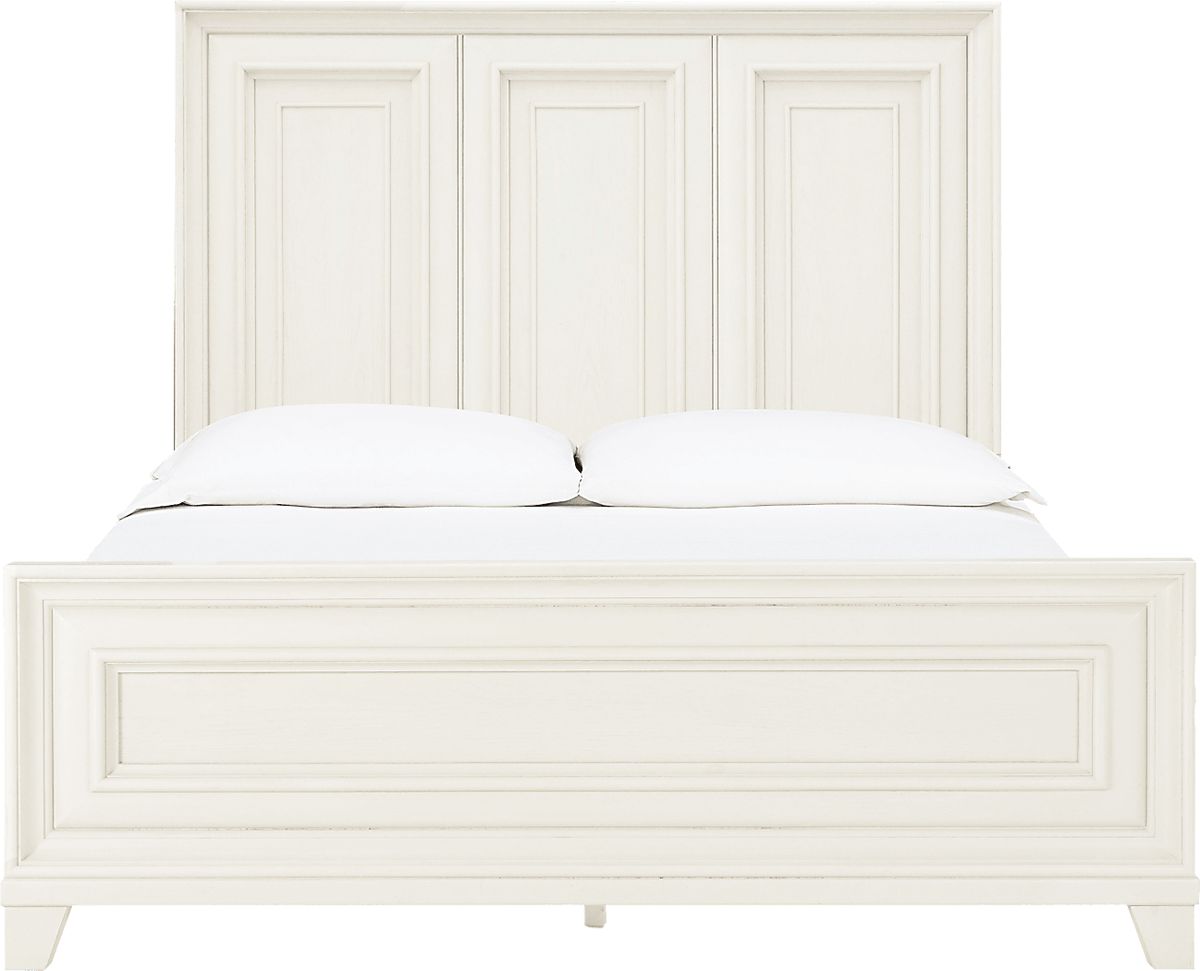 Bonsal White Queen Bed | Rooms to Go