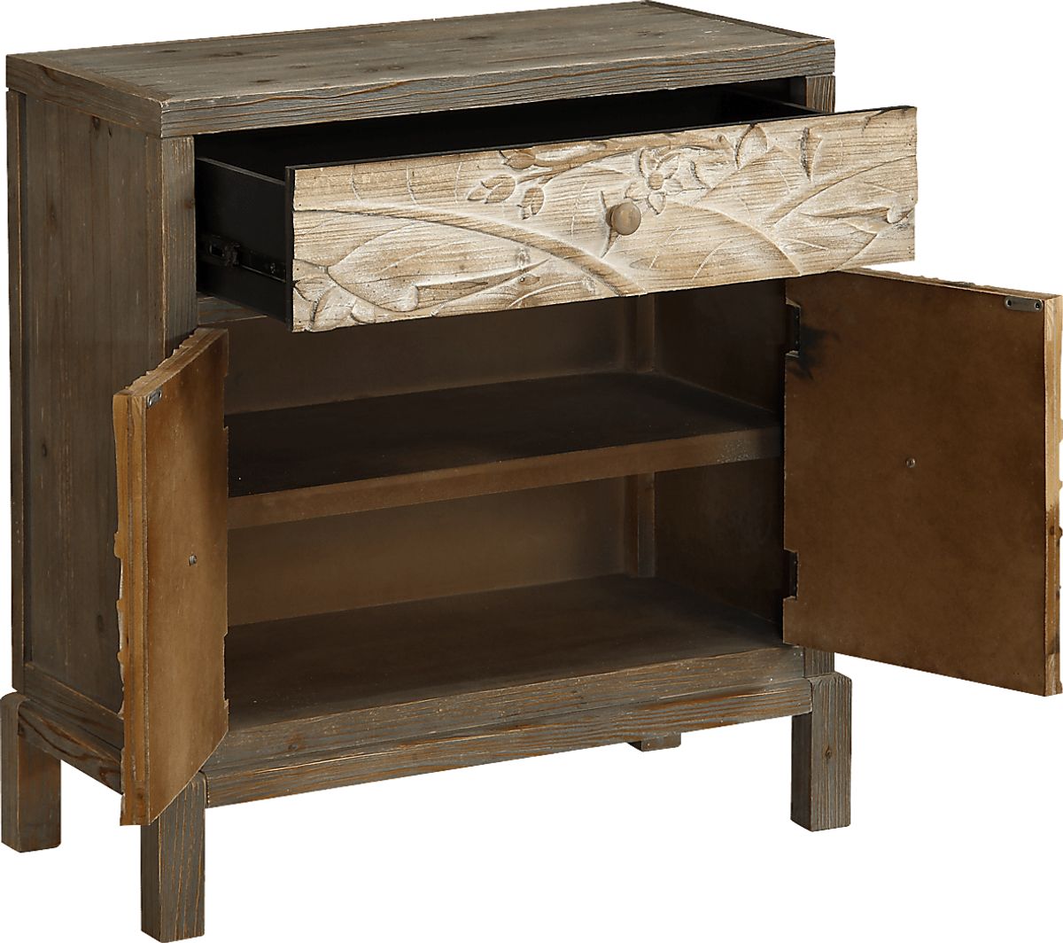 Bordan Champagne Colors Accent Cabinet | Rooms to Go