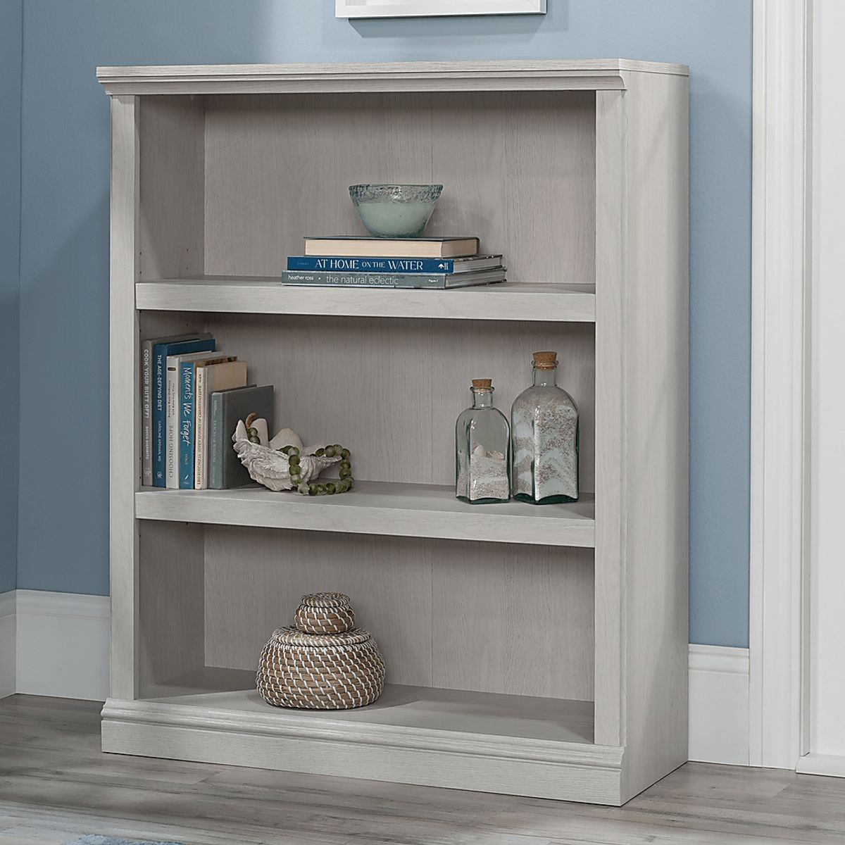 Borman Gray 3-Shelf Bookcase | Rooms to Go