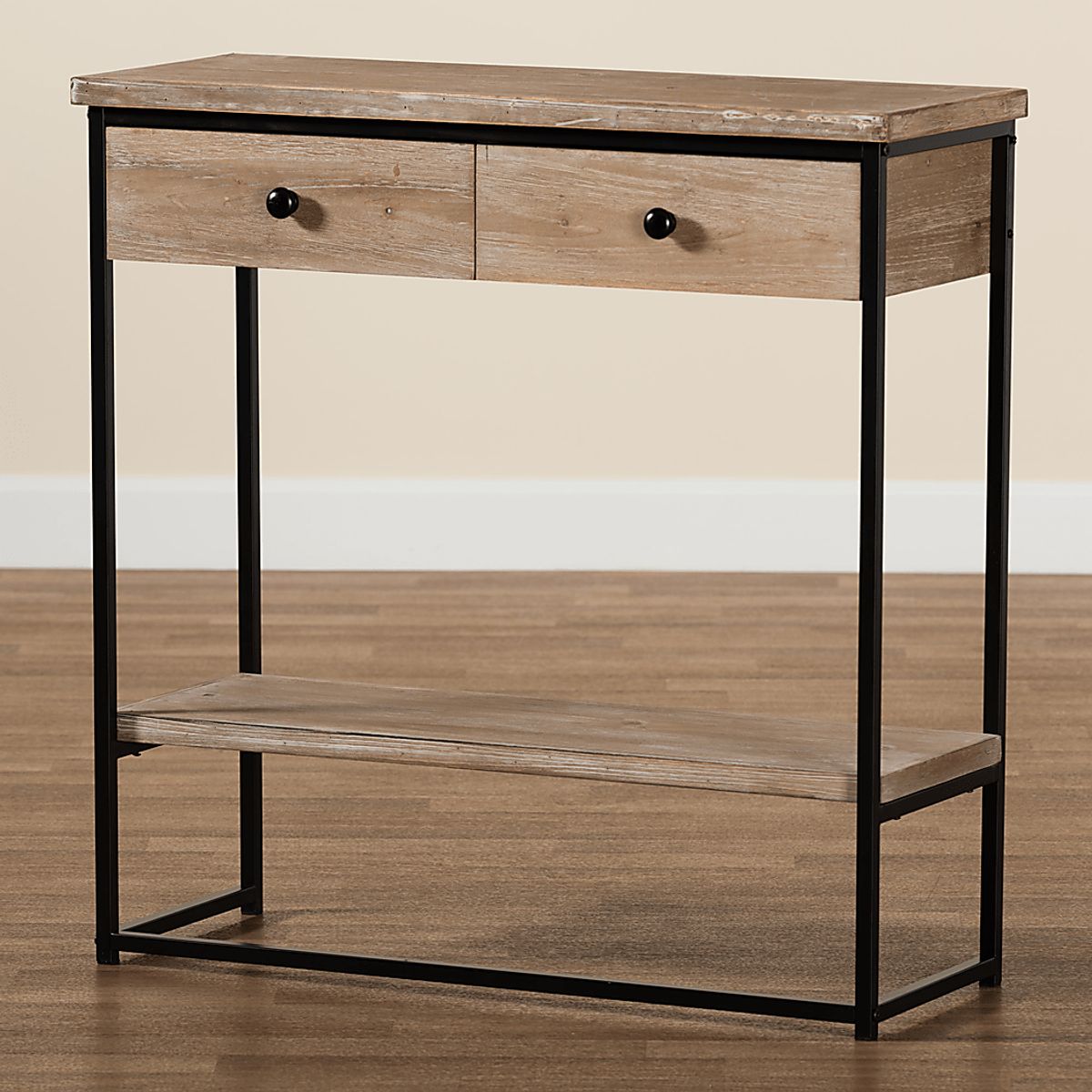 Bosar Brown Dark Wood Sofa Table | Rooms to Go