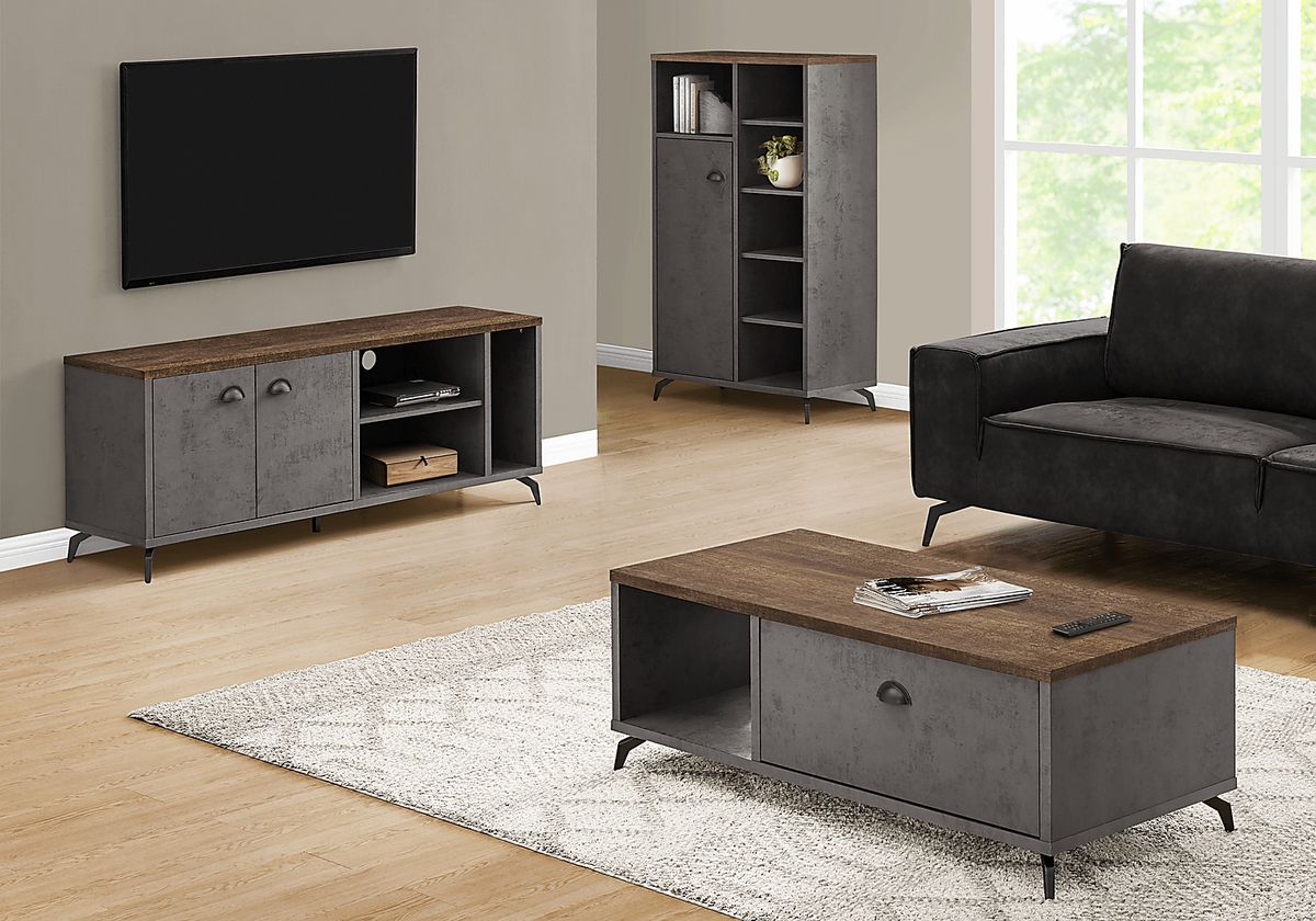 Bothell Gray 60 in. Console | Rooms to Go