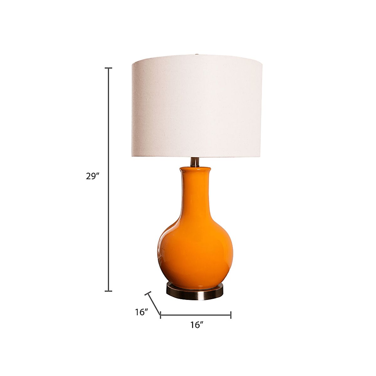 Bourke Orange Orange,Red Table Lamp | Rooms to Go
