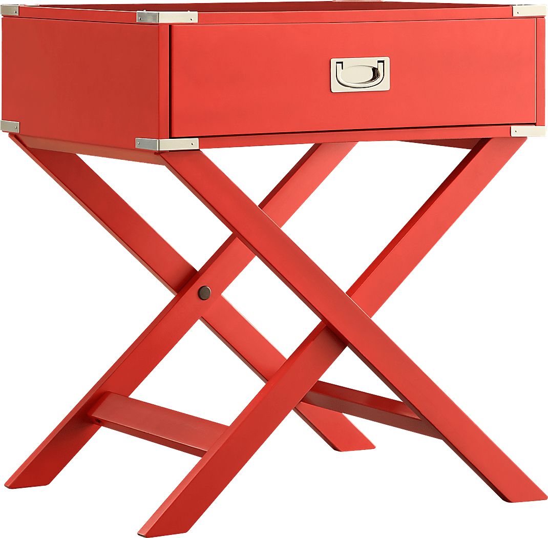 Bowen Red Accent Table - Rooms To Go