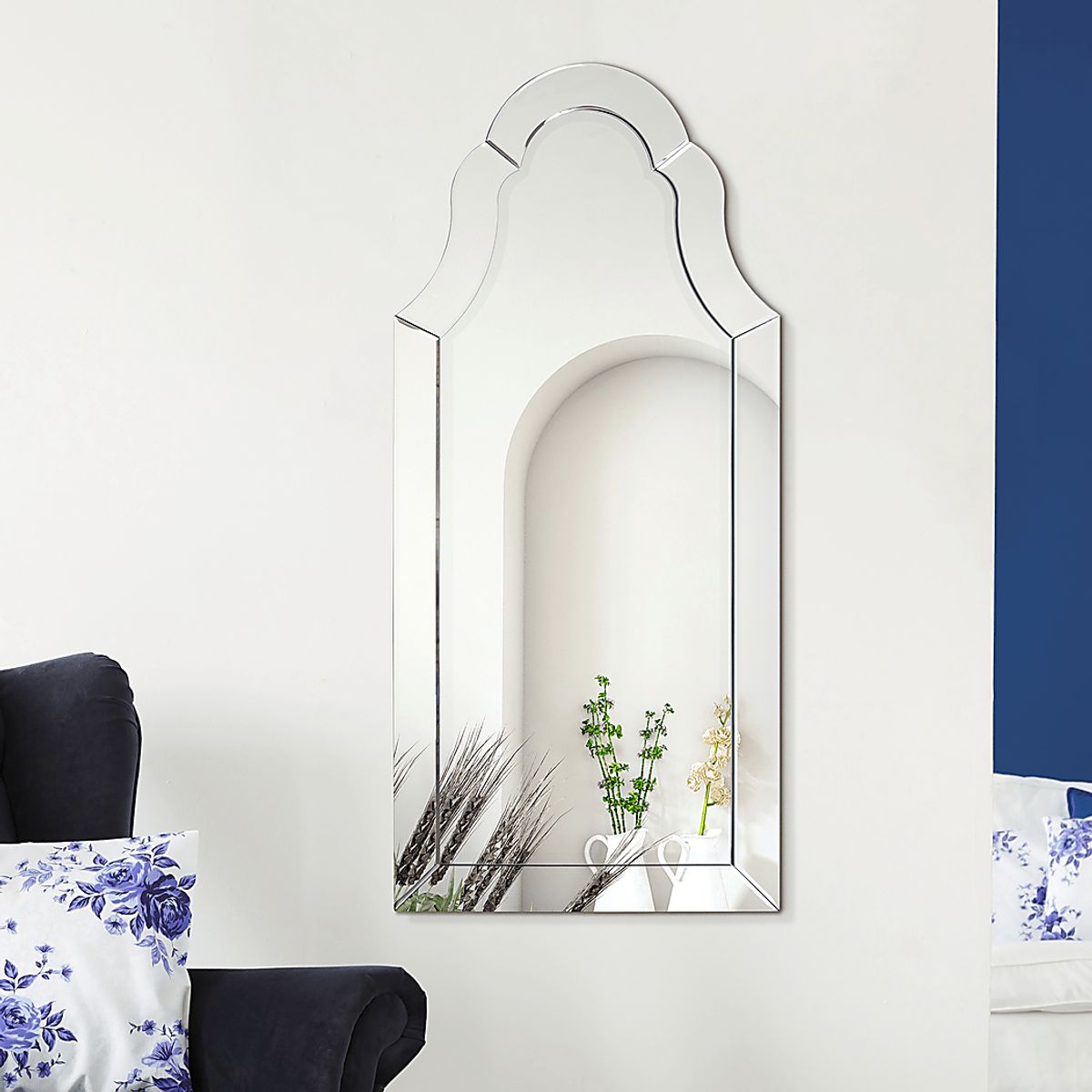 Bowsher Translucent White Mirror | Rooms to Go