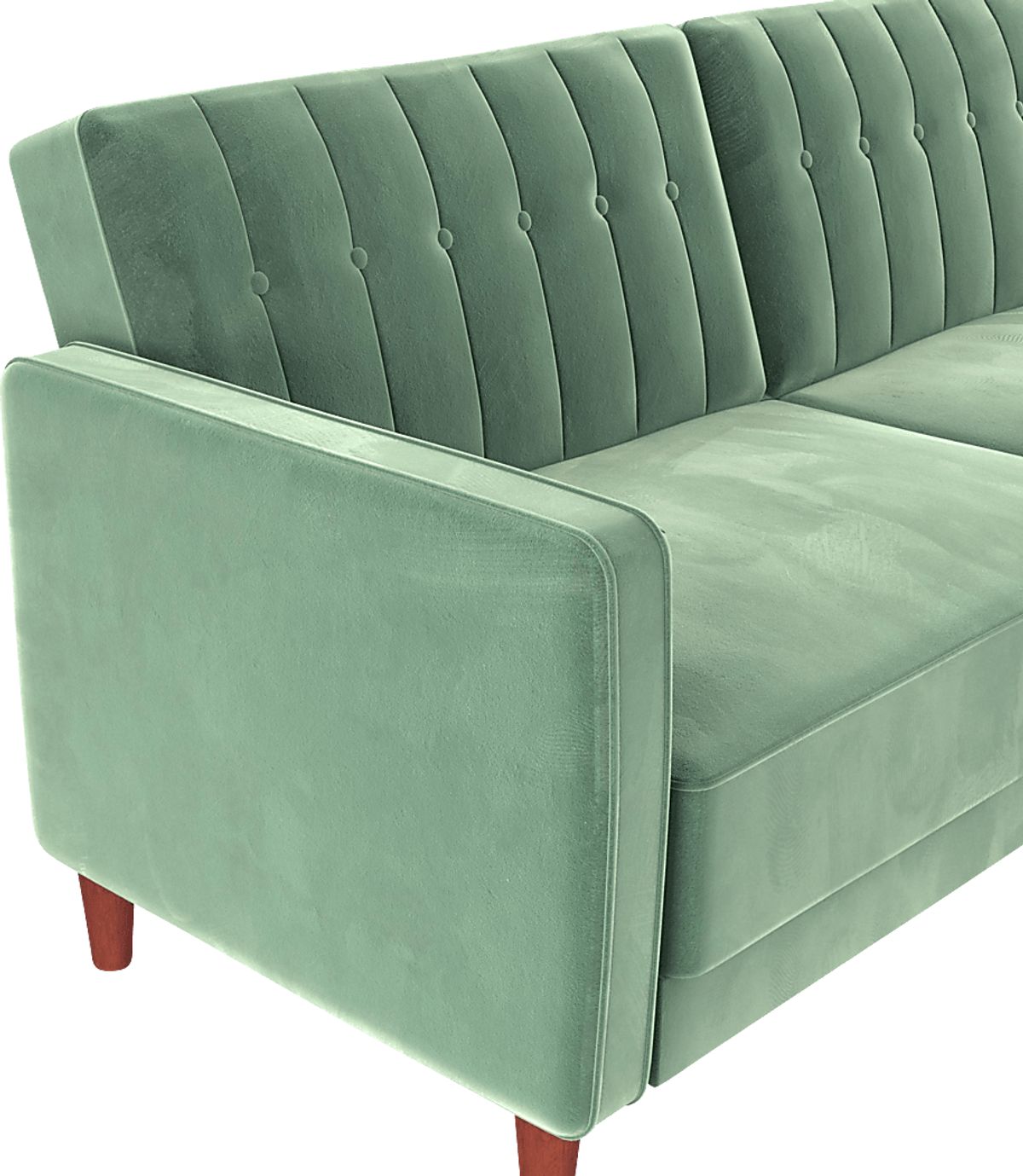 Boxmeer Light Green Futon | Rooms to Go