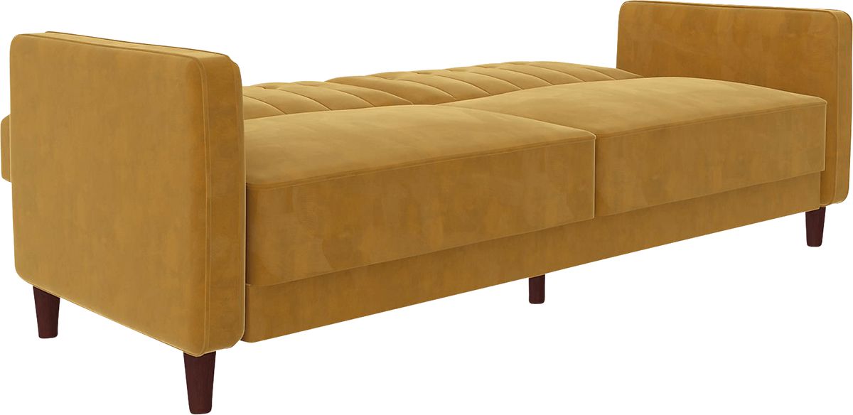 Boxmeer Mustard Yellow Futon | Rooms to Go