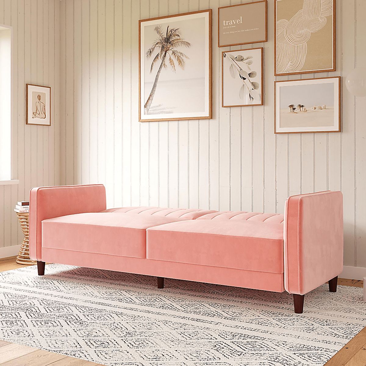 Boxmeer Pink Futon | Rooms to Go