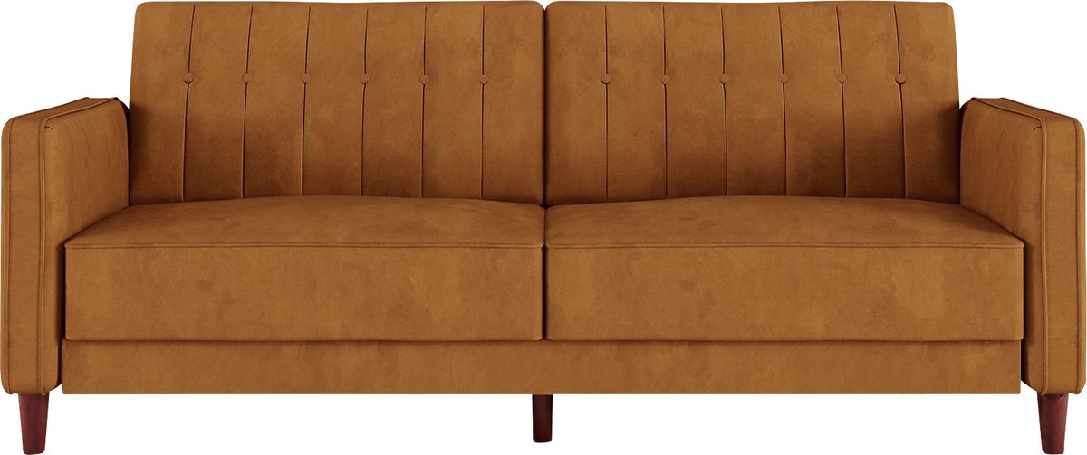 Boxmeer Rust Red Futon | Rooms to Go
