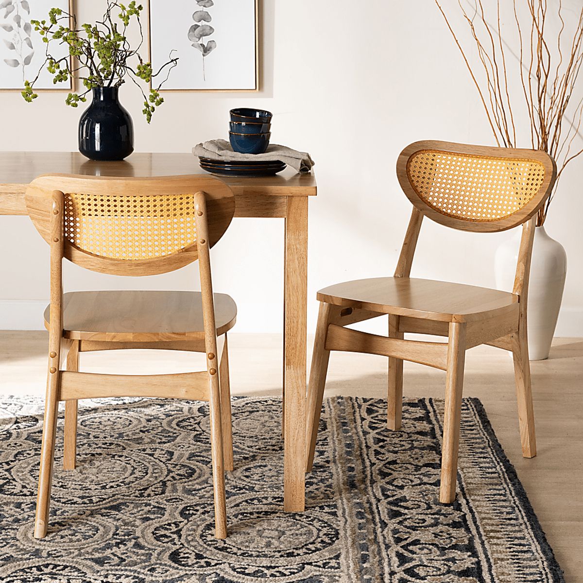 Boycher Light Brown Dining Chair, Set Of 2 | Rooms to Go