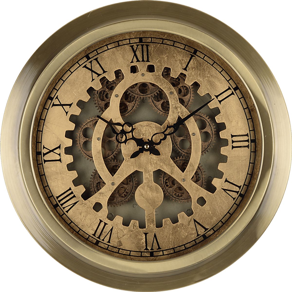 Boyne Gold Colors,Metal Clock | Rooms to Go