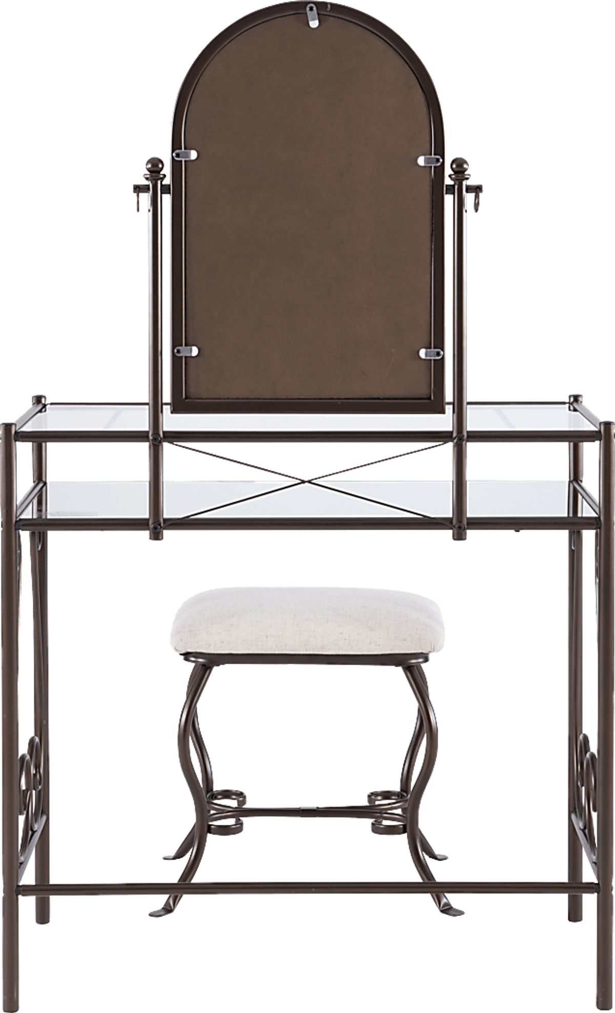 Braayfeild Bronze Metal Vanity | Rooms to Go
