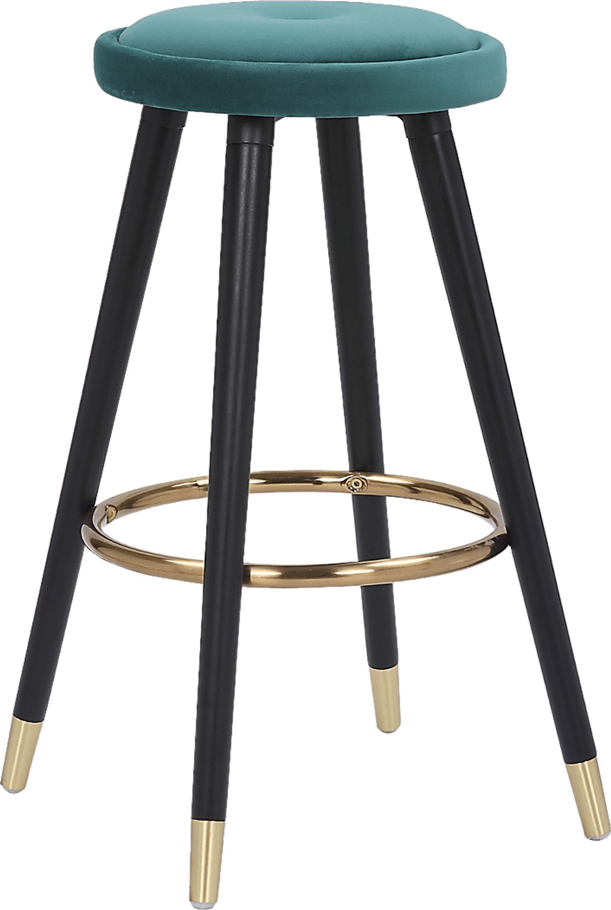 Braithwood Gold Colors,Metal Green Counter Stool, Set Of 2 | Rooms to Go