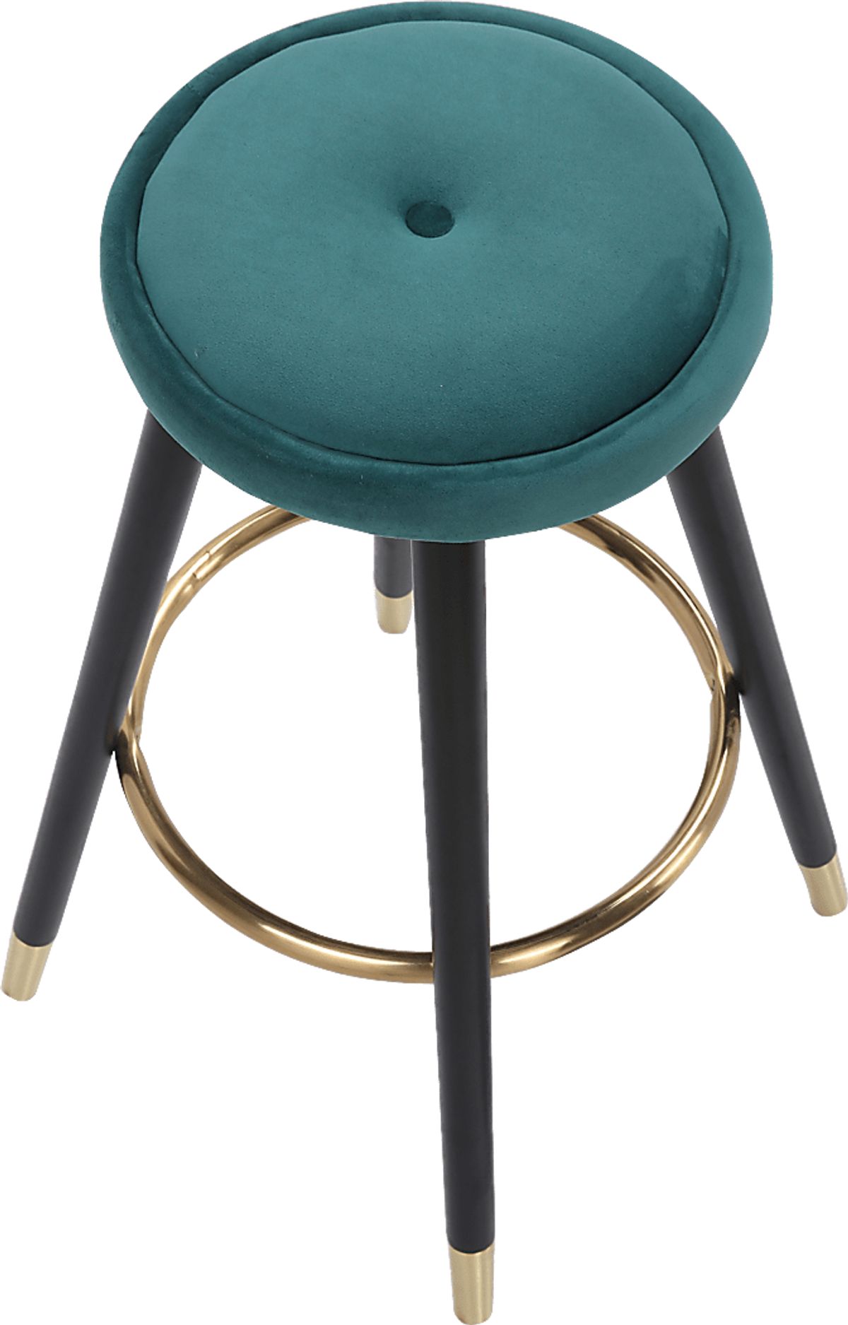 Braithwood Gold Colors,Metal Green Counter Stool, Set Of 2 | Rooms to Go