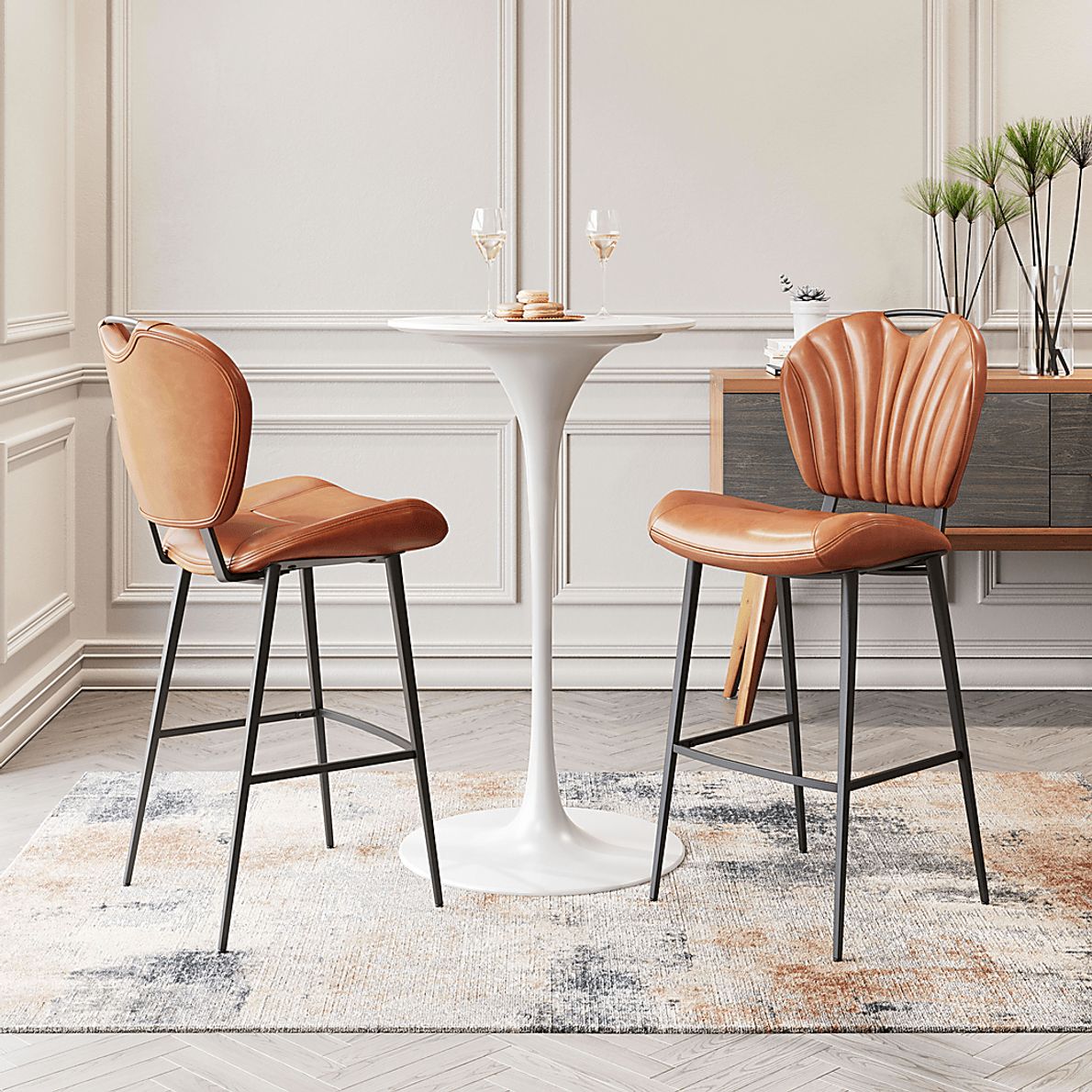 Bramerton Brown Bar Height Stool - Rooms To Go