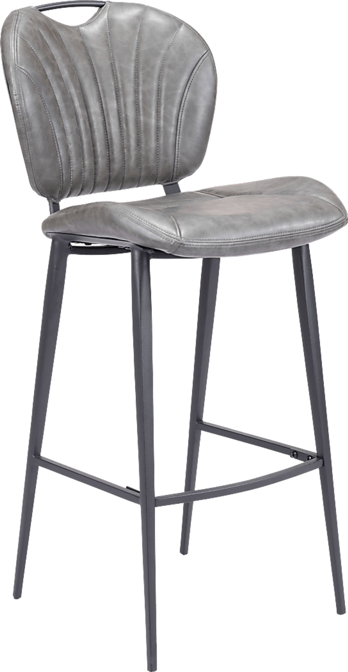 Bramerton Black Black,Colors Polyurethane Fabric Barstool | Rooms to Go
