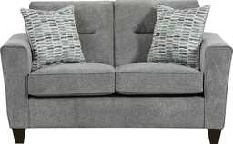 Brantley Boulevard 2 Pc Gray Polyester Fabric Living Room Set With Sofa ...