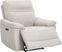 Brantley Light Gray Polyester Fabric Dual Power Recliner - Rooms To Go