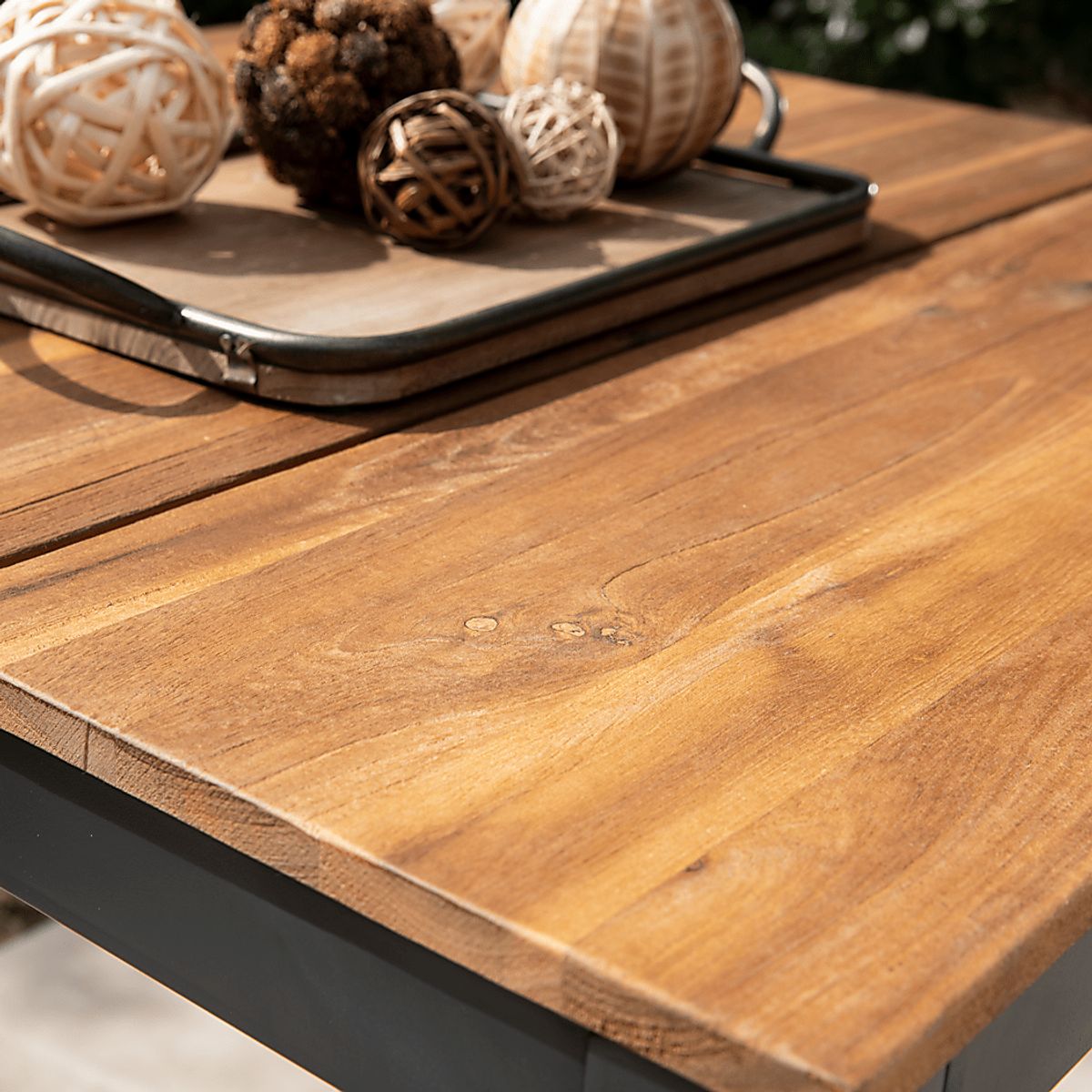 Brasher Brown Dark Wood Outdoor Bar Height Table | Rooms to Go