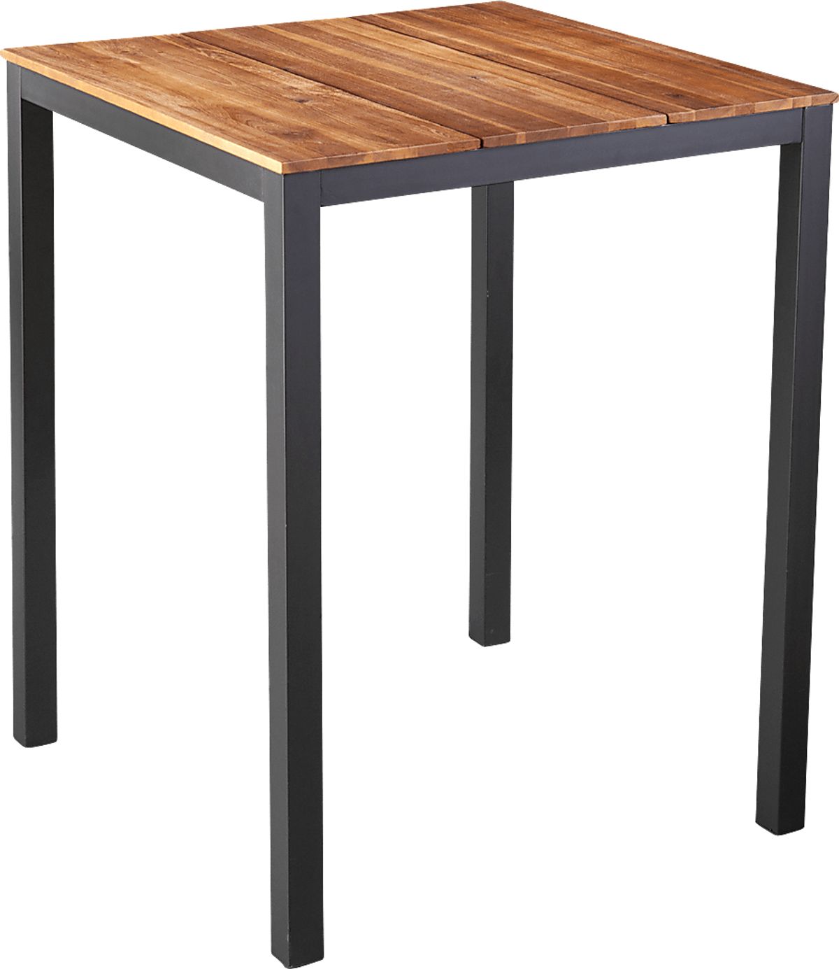 Brasher Brown Dark Wood Outdoor Bar Height Table | Rooms to Go