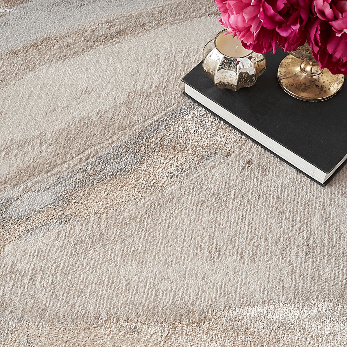 Brasix Beige,Gray Rugs | Rooms to Go