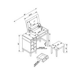 Bream White Colors,White Vanity | Rooms to Go