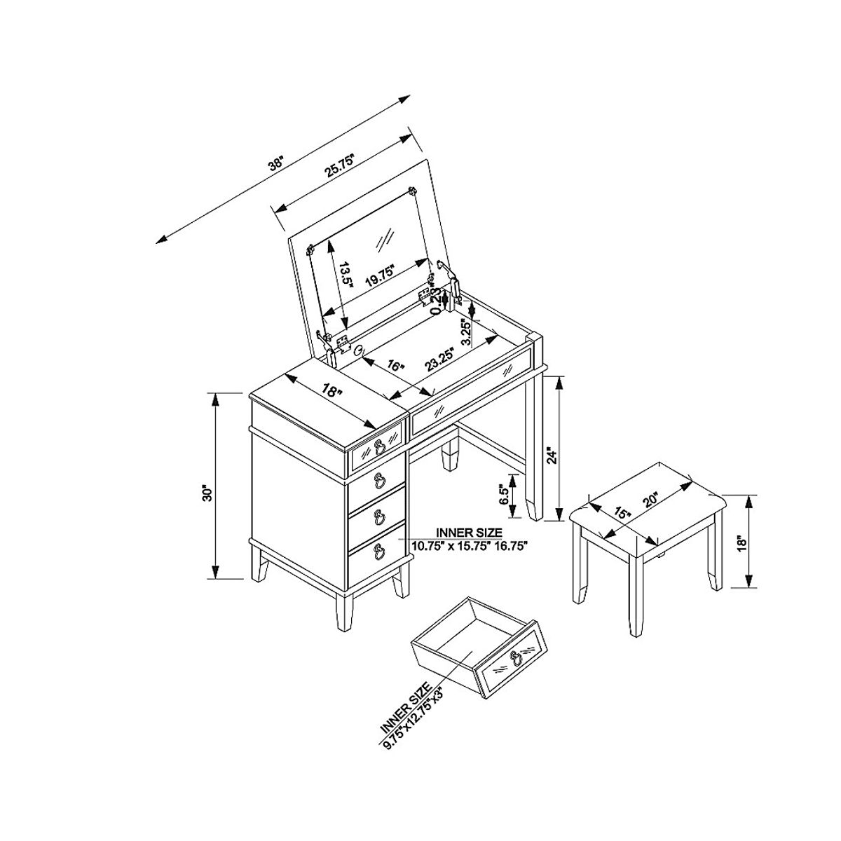 Bream White Colors,White Vanity | Rooms to Go