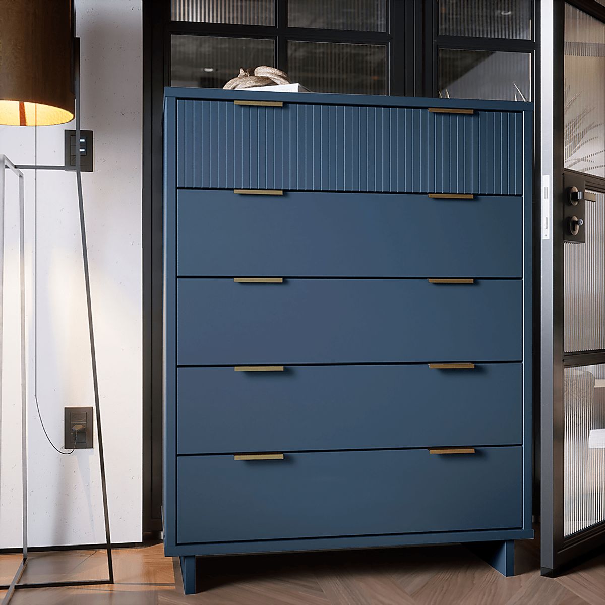Bremmer III Midnight Blue Dresser | Rooms to Go