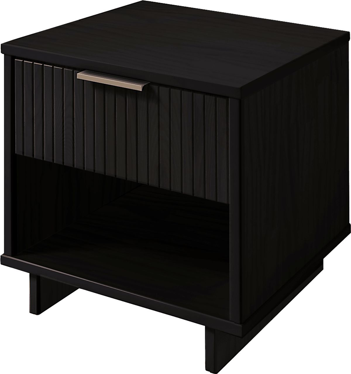 Bremmer V Black Nightstand | Rooms to Go