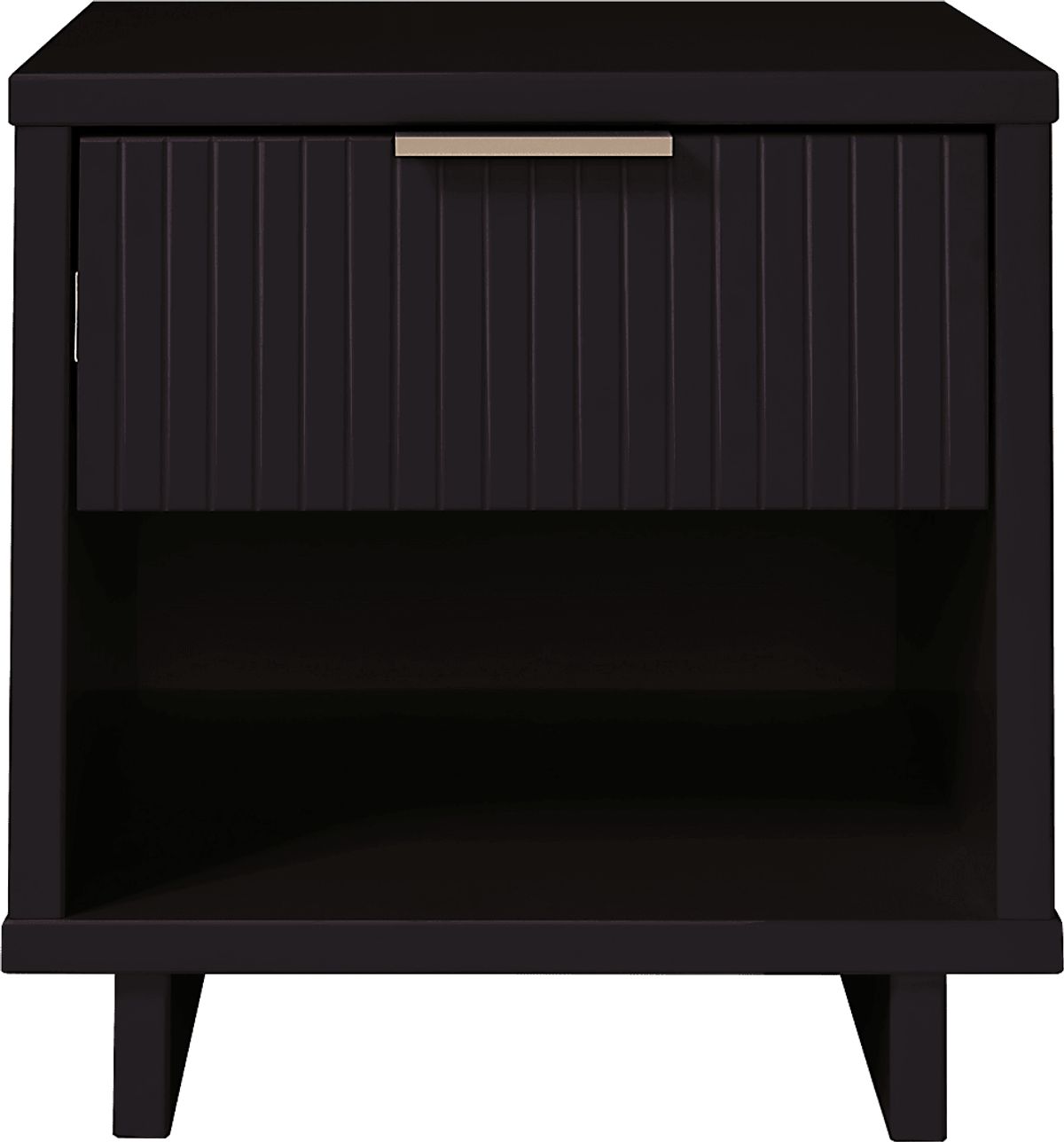 Bremmer V Black Nightstand | Rooms to Go