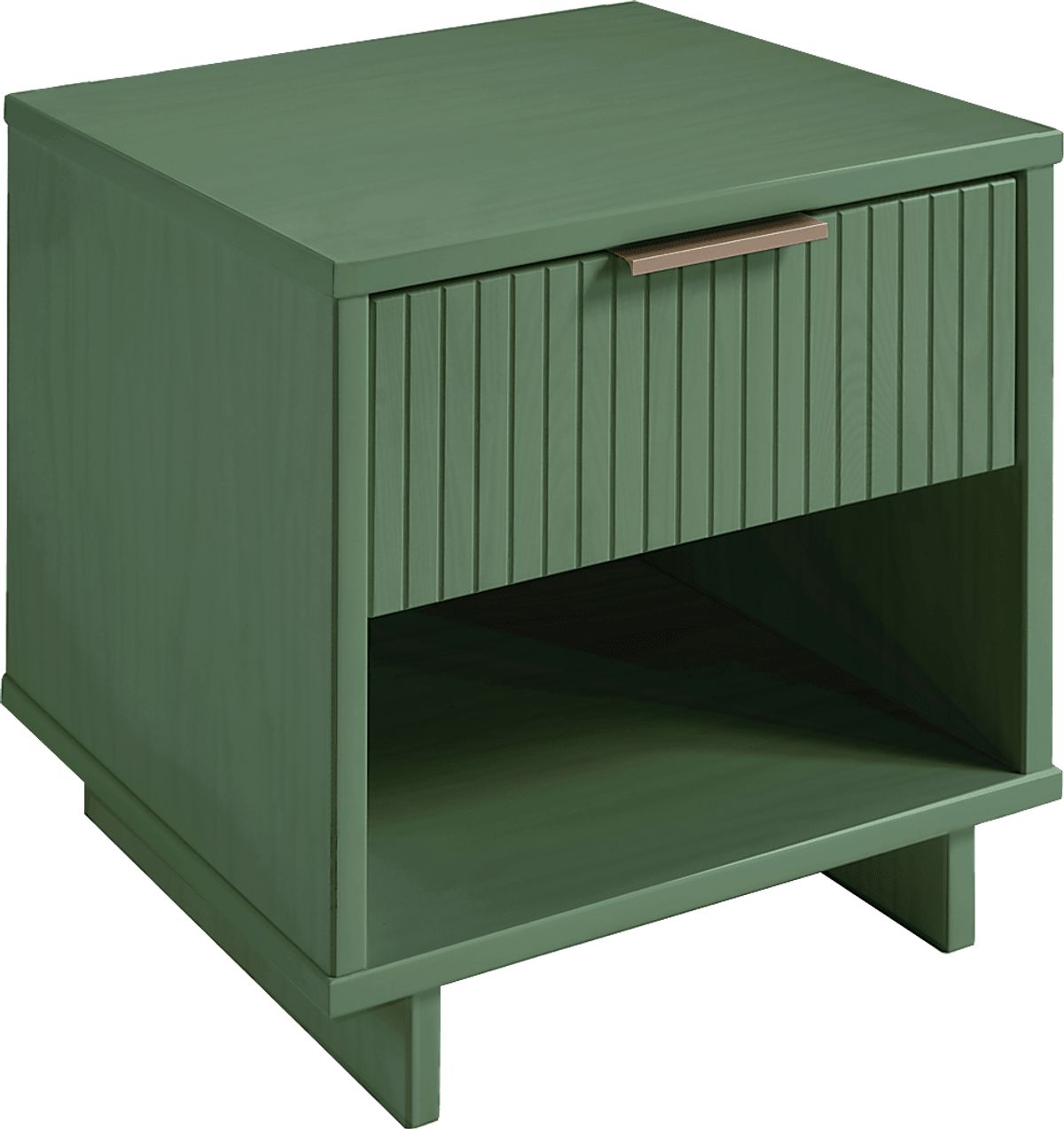 Bremmer V Green Nightstand | Rooms to Go