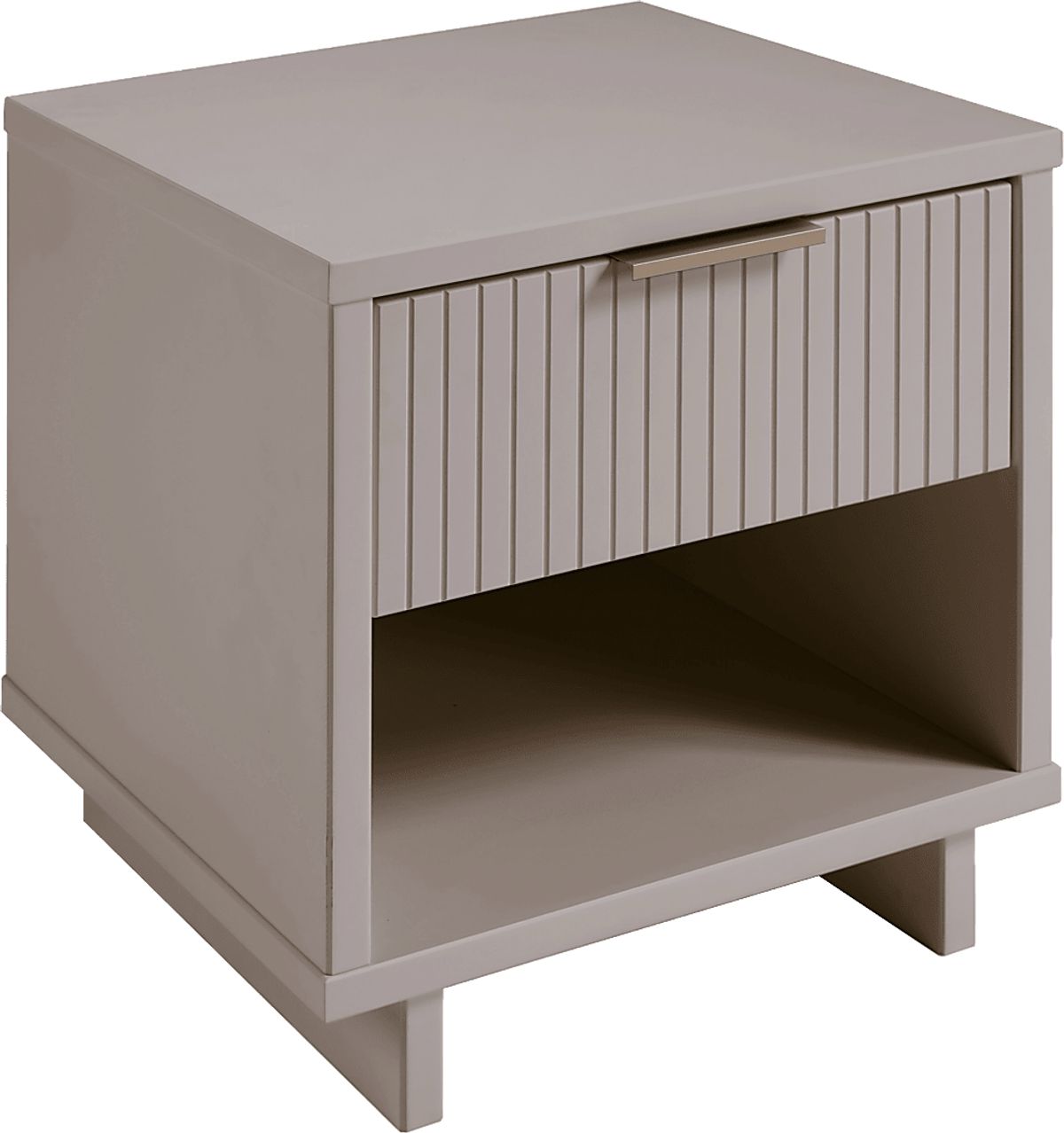 Bremmer V Light Gray Nightstand | Rooms to Go