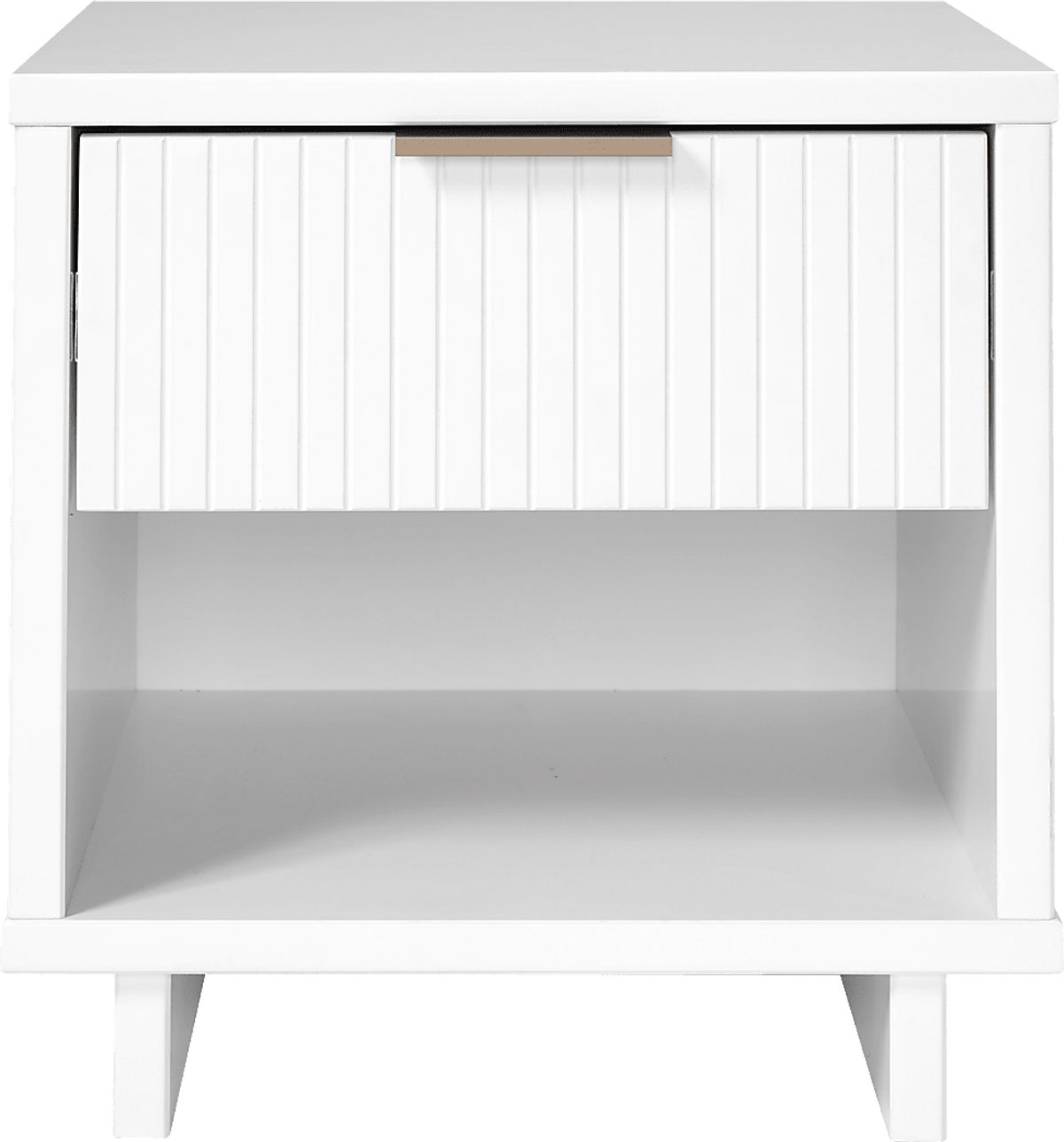 Bremmer V White Nightstand | Rooms to Go
