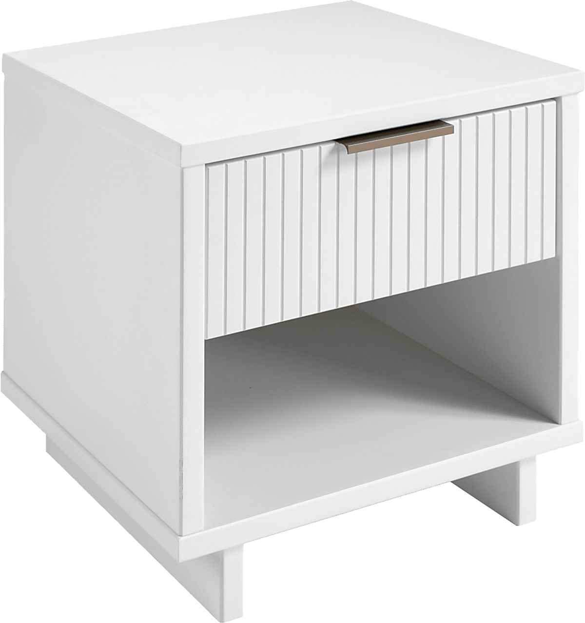 Bremmer V White Nightstand | Rooms to Go