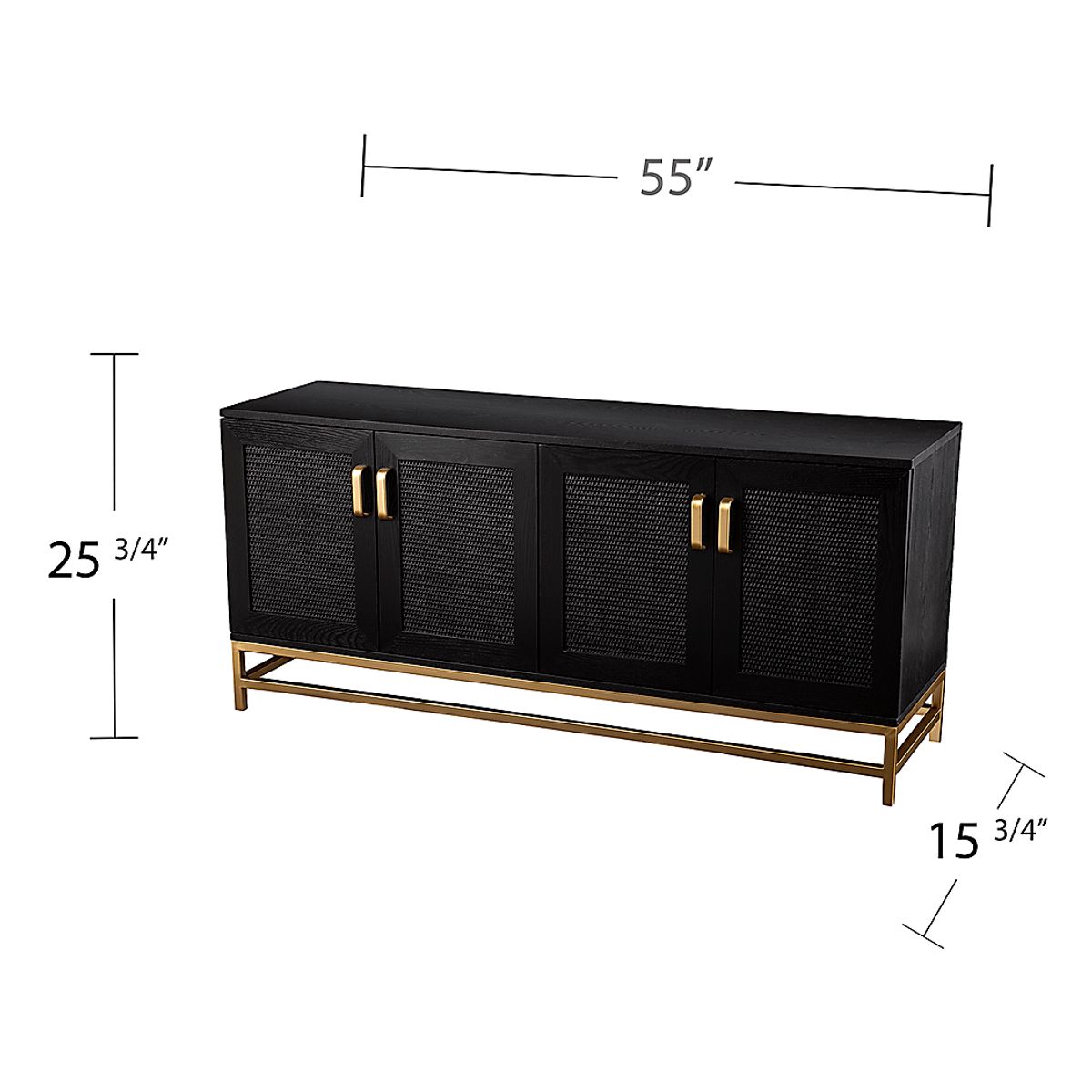 Brendle Black Black,Colors 50 In Console | Rooms to Go