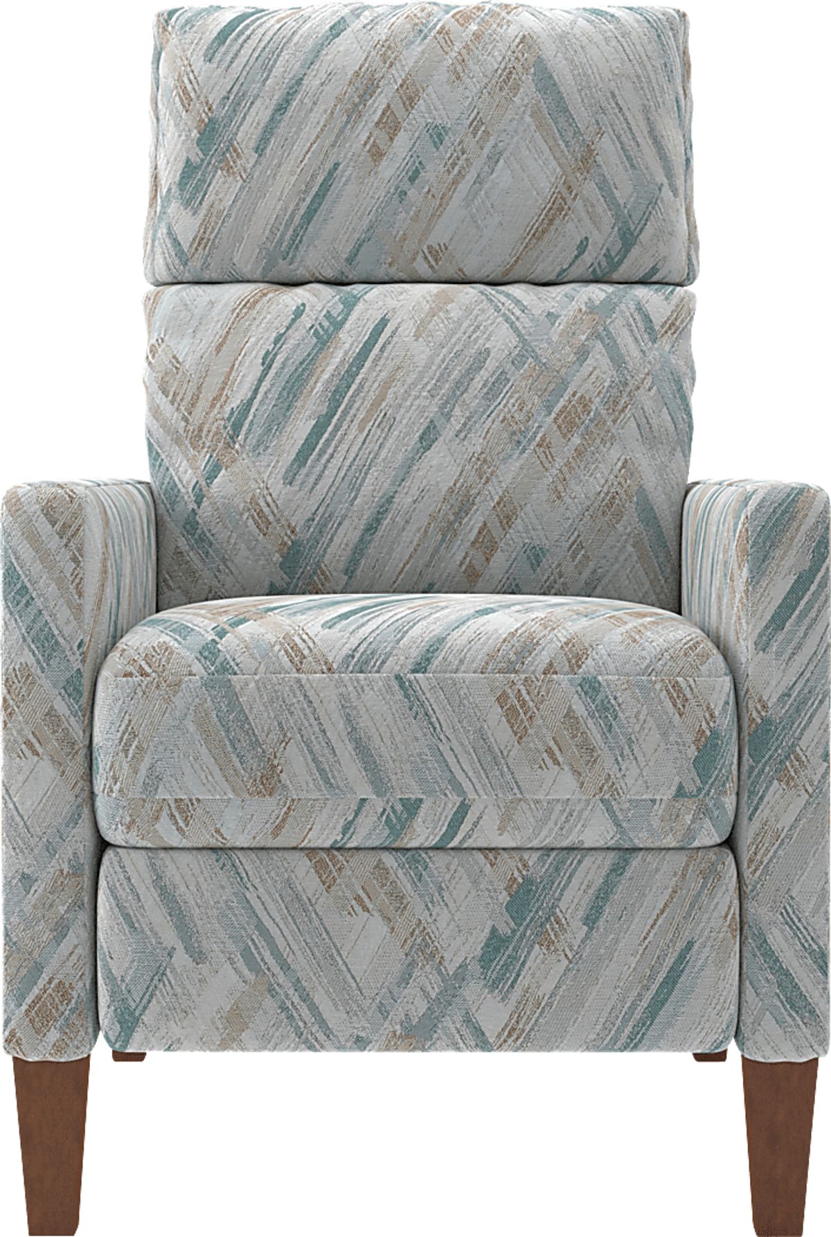 Brentway Blue Polyester Fabric Push Back Recliner | Rooms to Go